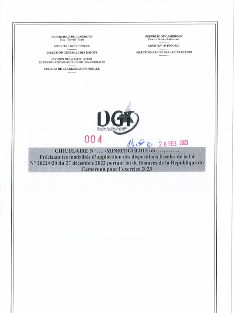 Circulaire LF 202302201747 | PDF