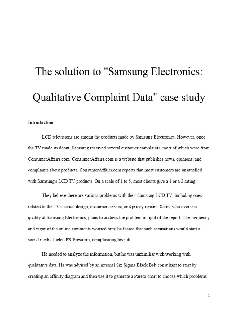 Samsung Electronics | PDF | Methodology | Six Sigma