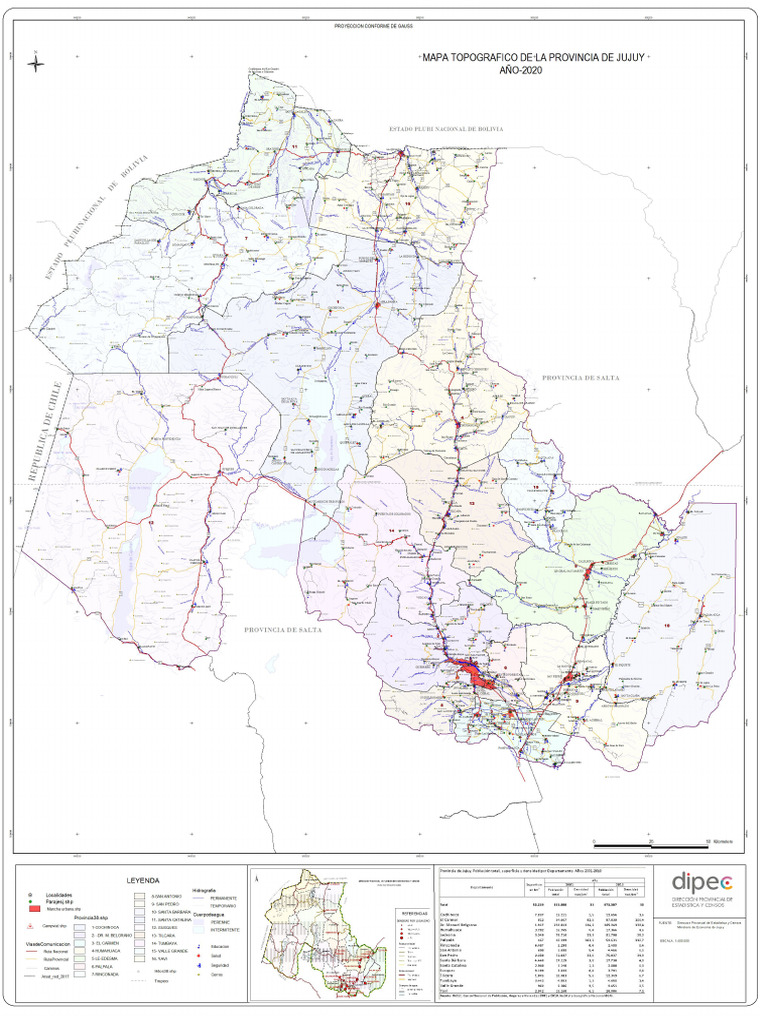 Mapa Topografico de Jujuy | PDF