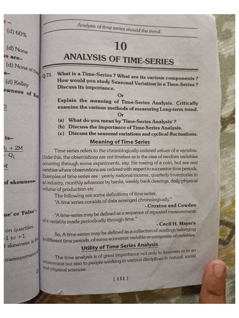 Time Series Theory | PDF