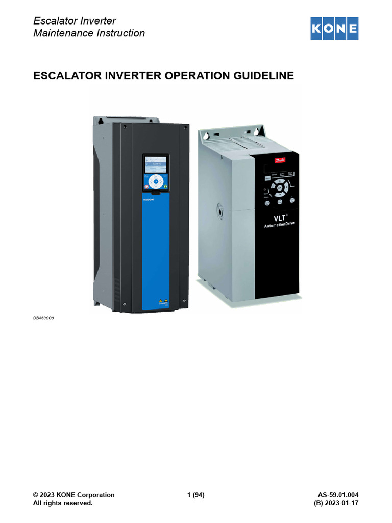 AS-59.01.004 - en - B.1 - Main Escalator Inverter | PDF | Safety | License
