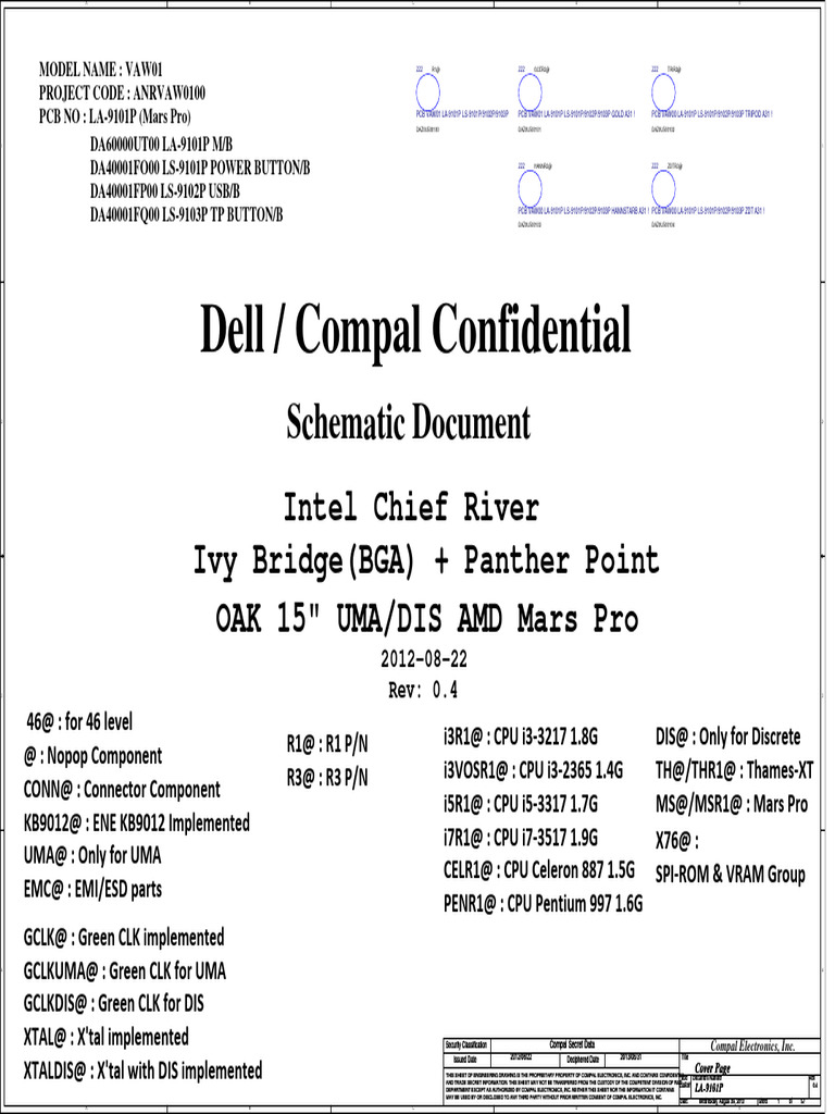 La-9101p R04 0822 (Gerber) | PDF | Classified Information | Computer Engineering