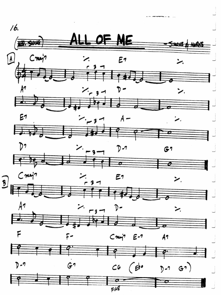 All of Me - RealBook 1 | PDF