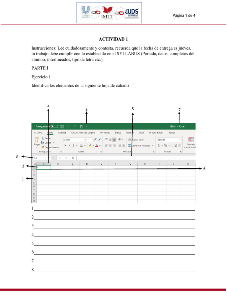Actividad 1 | PDF | Hoja de cálculo | Microsoft Excel