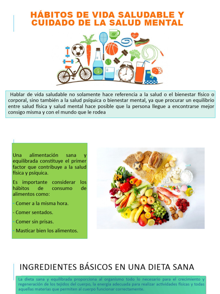 Habitos de Una Vida Saludable | PDF | Alimentos | Dieta