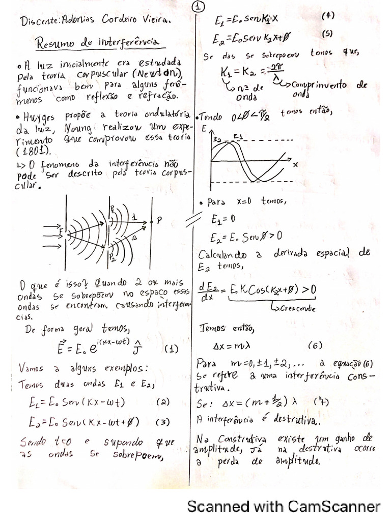 Resumo de Interferência | PDF