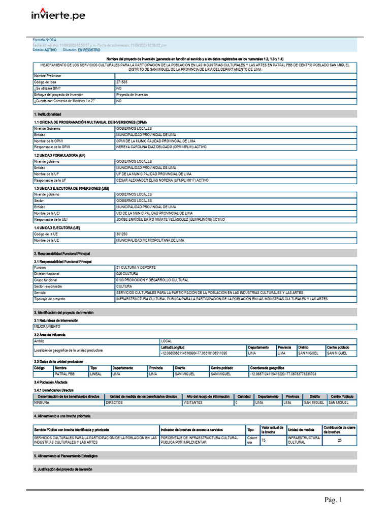 Formato 5a | PDF | Lima | Economias