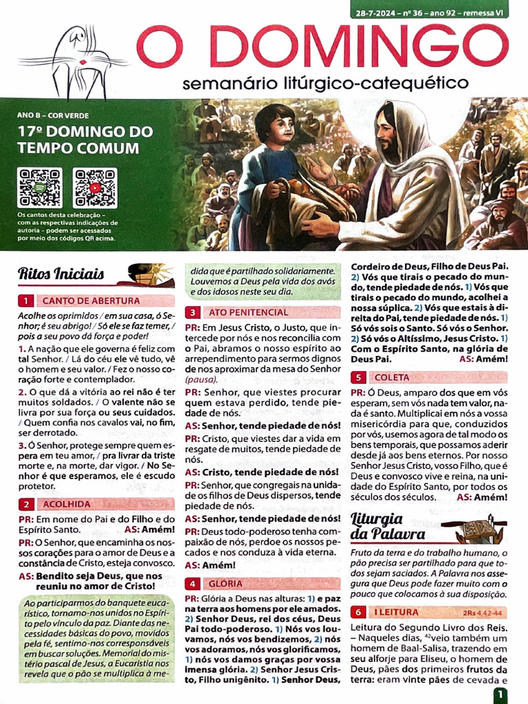 Folheto - 28.07.2024 - o Domingo | PDF