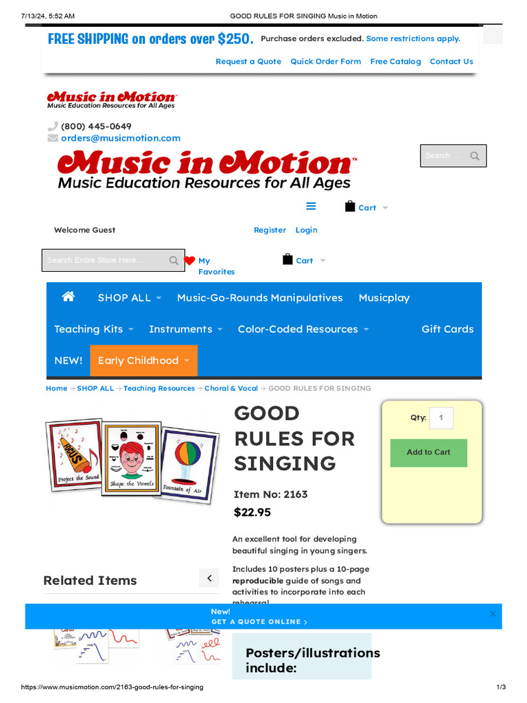 Good Rules for Singing Resource Guide | PDF | Singing