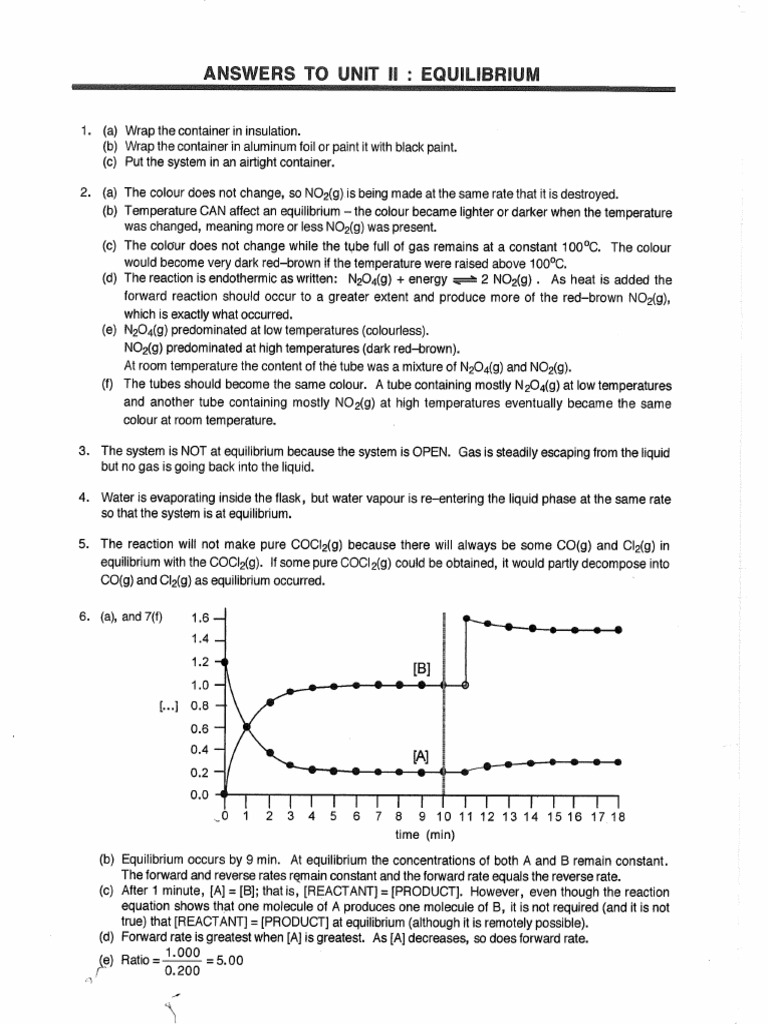 Equilibrium Answers | PDF