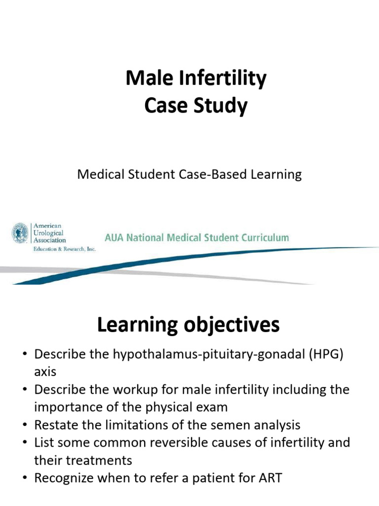 Male Infertility Case Study | PDF | Infertility | Fertility