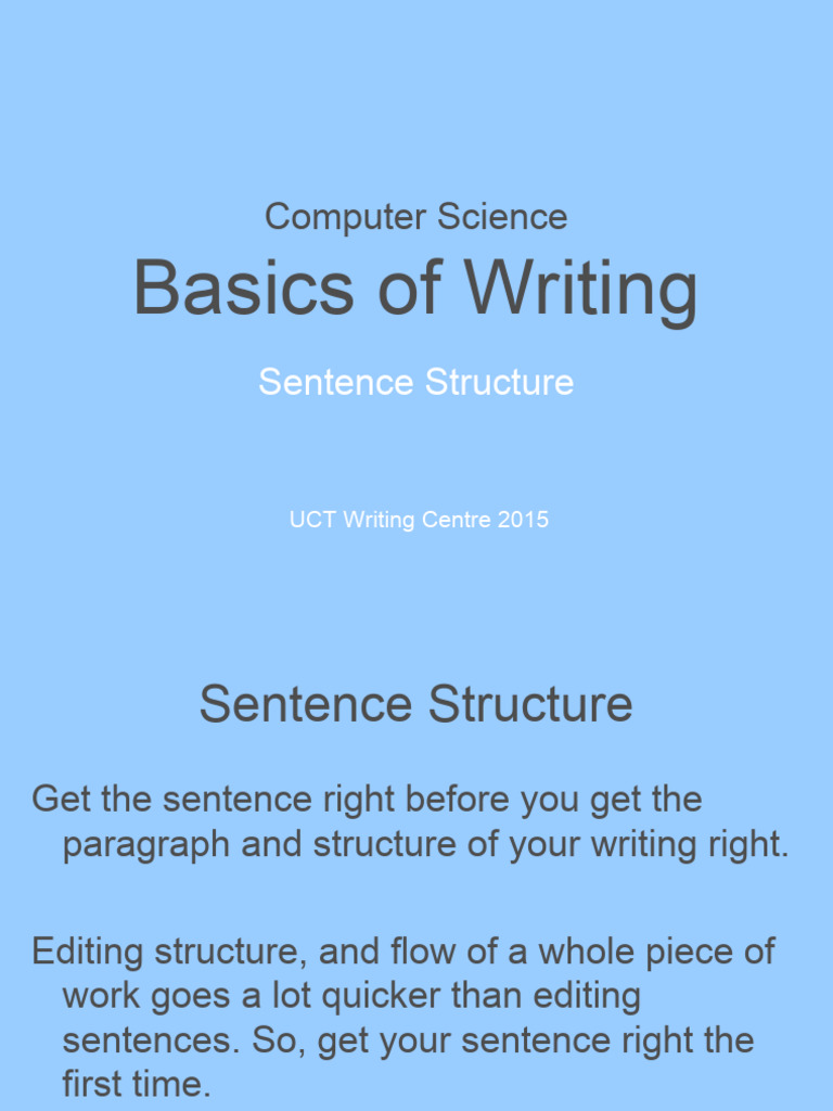 Basics of Writing ComSci - Sentences | PDF | Curve | Ellipse