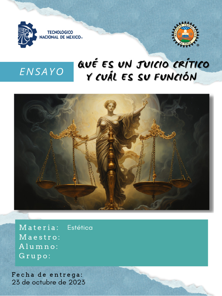 Ensayo 3.1 Qué Es Un Juicio Crítico y Cuál Su Función | PDF ...