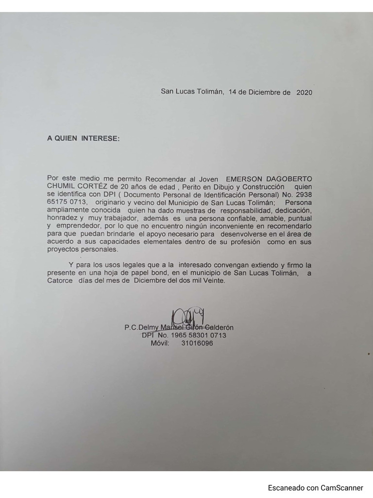 CV Emerson Chumil 2024 | PDF