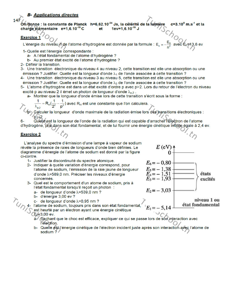 TD Exeos Spectro Atomique | PDF