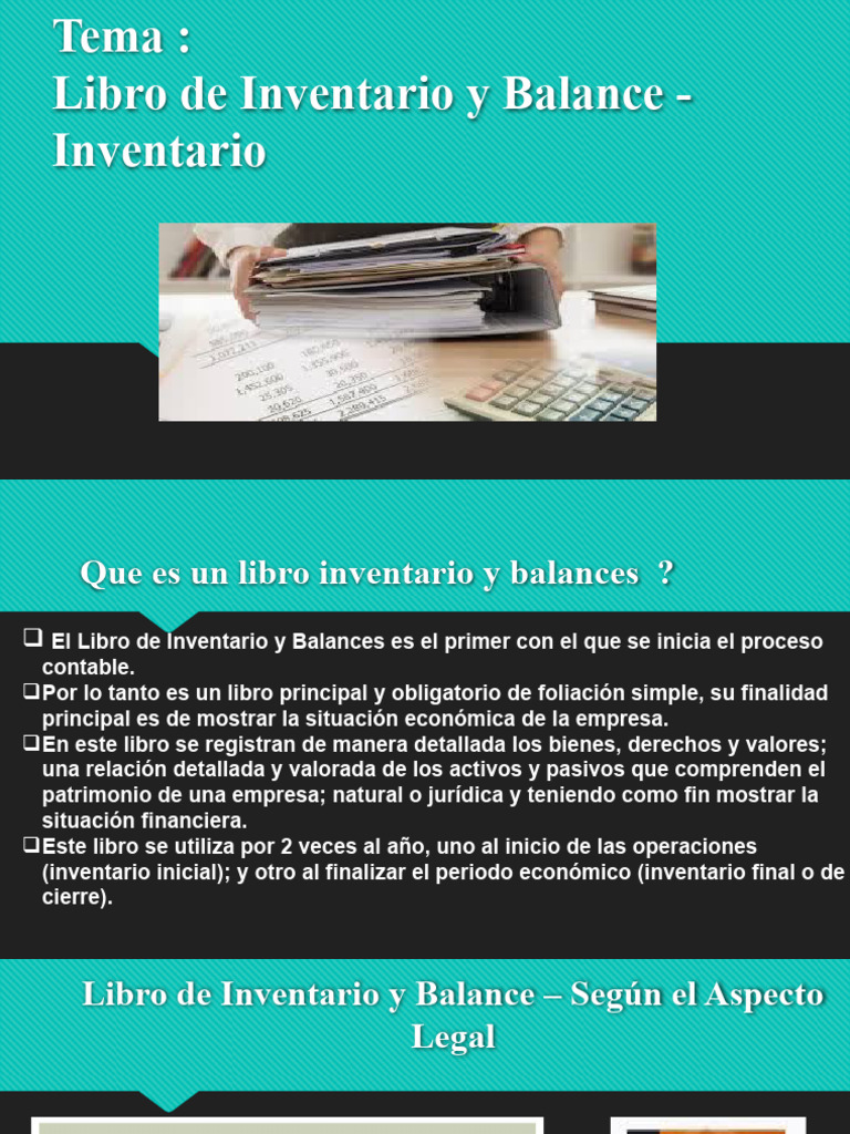 Libro de Balance e Inventario - 3 | PDF | Negocios | Finanzas y dinero