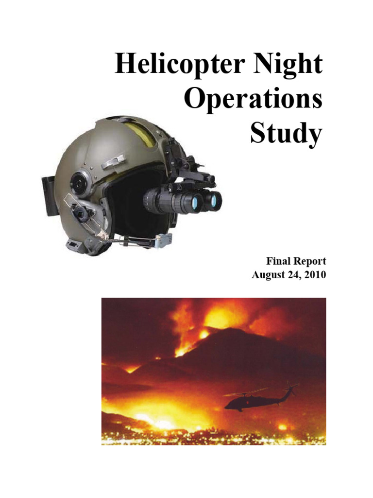 Helicopter Night Operations Study | PDF | Risk | Risk Assessment