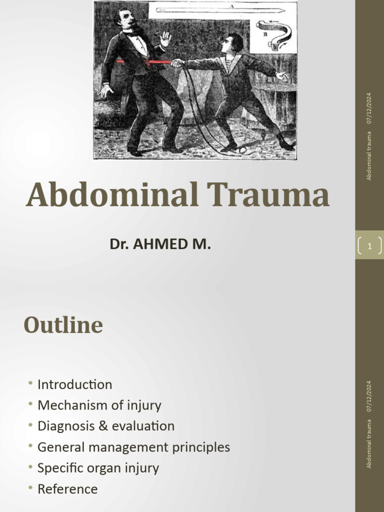 Abdominal Trauma: Diagnosis and Management | PDF | Ct Scan | Peritoneum