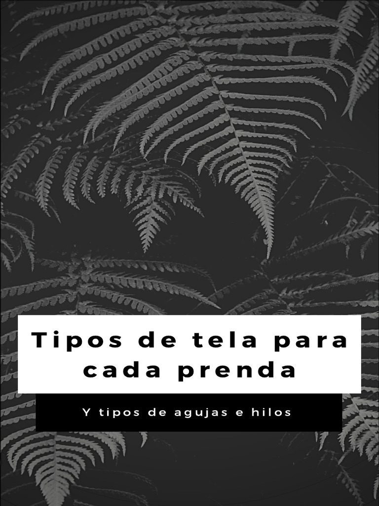 Tipos de Tela para Cada Prenda | PDF | Textiles | Seda