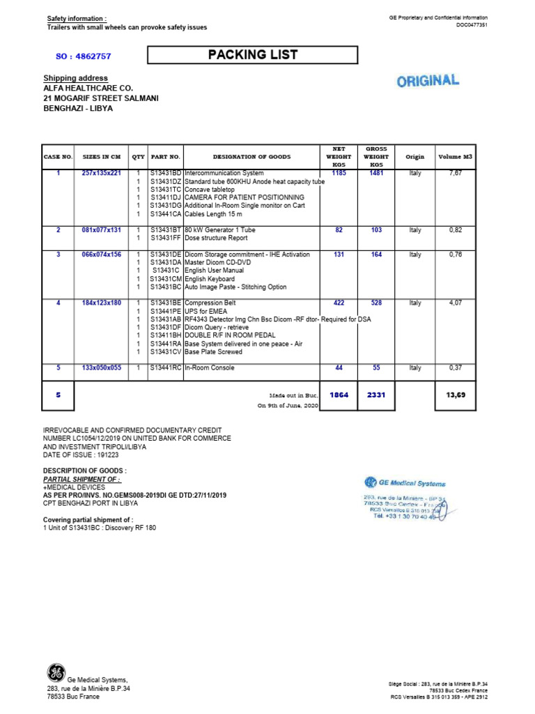 Libya Packing List So 4862757 RF 180 Discovery | PDF | Computing ...