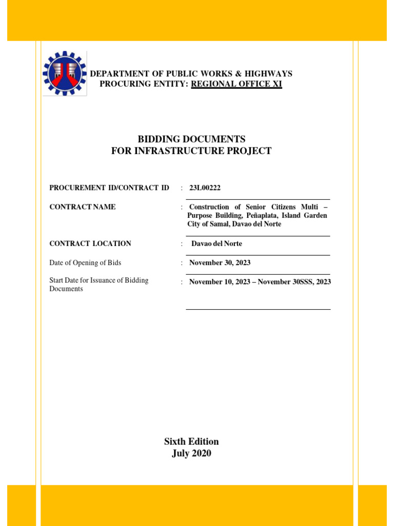 23L00222 Bidding Documents | PDF | Procurement