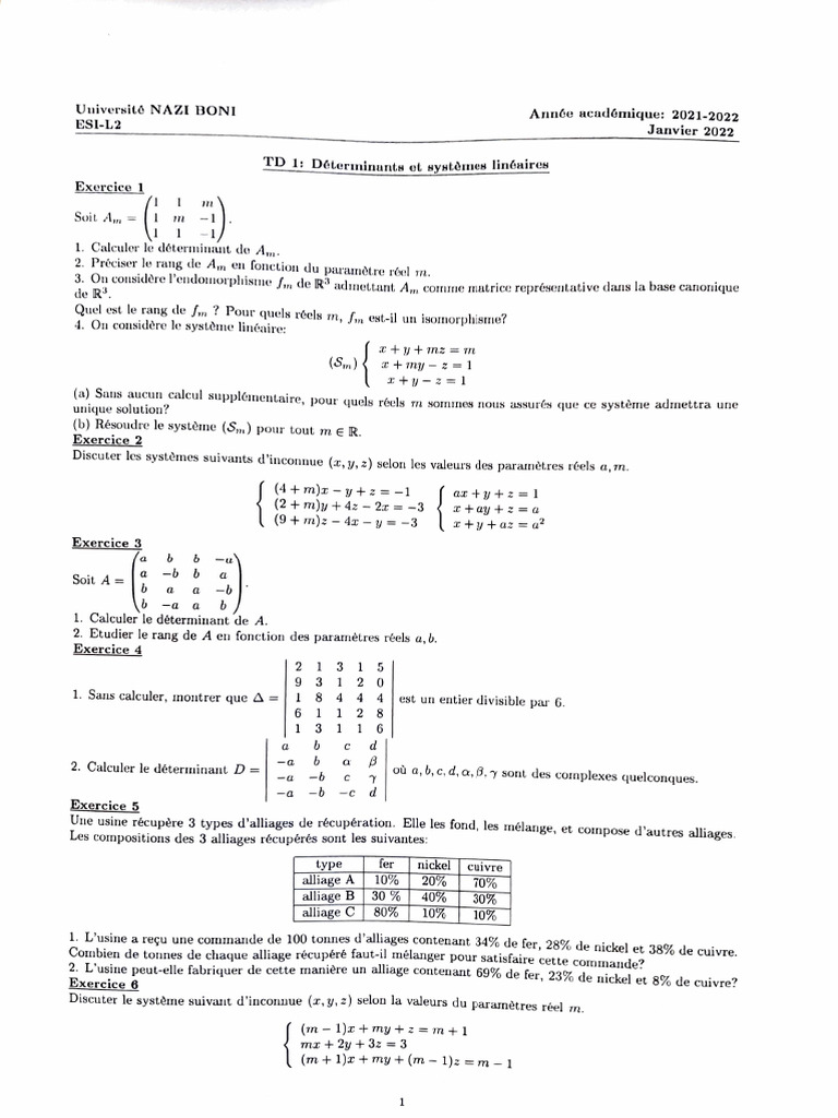 Algebre Lineaire 2 | PDF