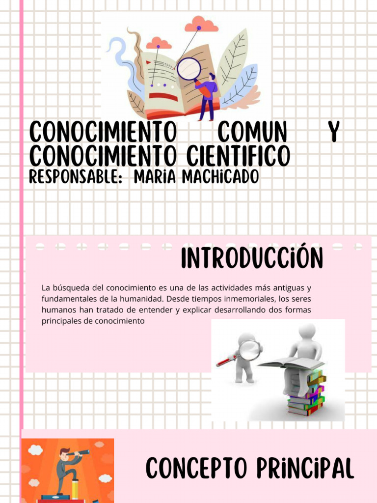 Presentacion Semana 2 Conocimiento Comun y Conocimiento Cientifico | PDF