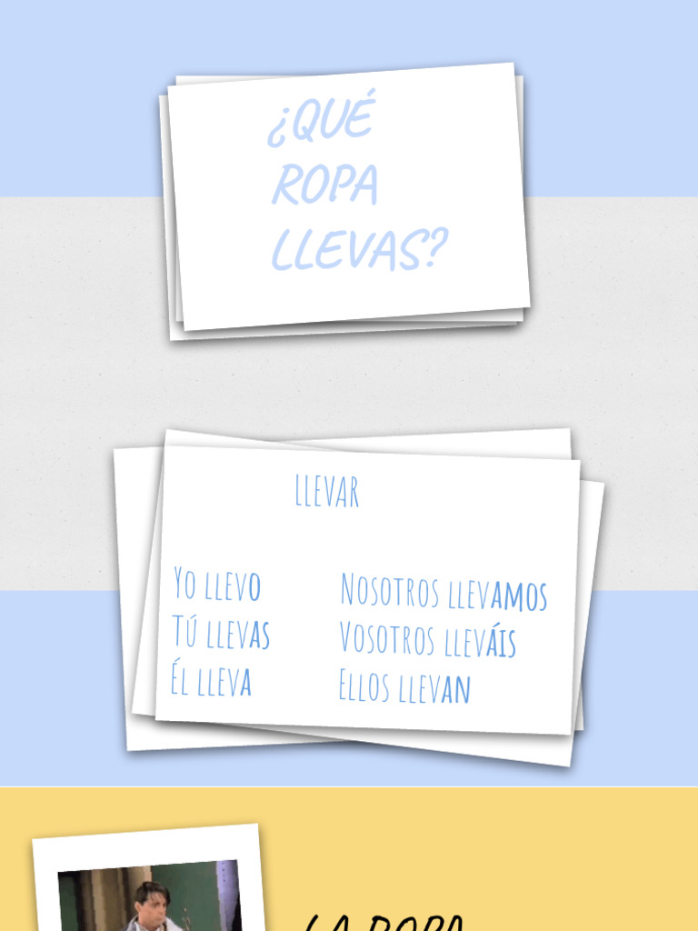 Ropa: Verbo y vocabulario esencial | PDF