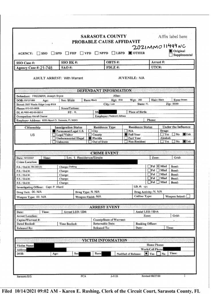 Freeman Probable Cause | PDF