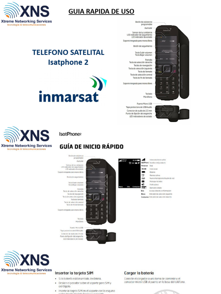 Guía de Uso Isatphone 2 | PDF | Televisión via satélite | Electrónica