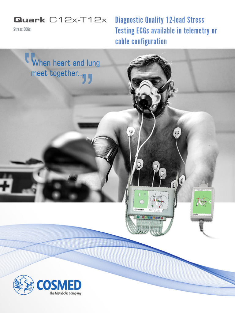 Cosmed - QuarkT12x C12x Brochure en C02864 02 93 INT A4 Print | PDF | Electrocardiography | Heart