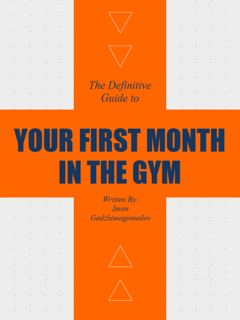 Your First Month in The Gym | PDF | Management Of Obesity | Strength ...