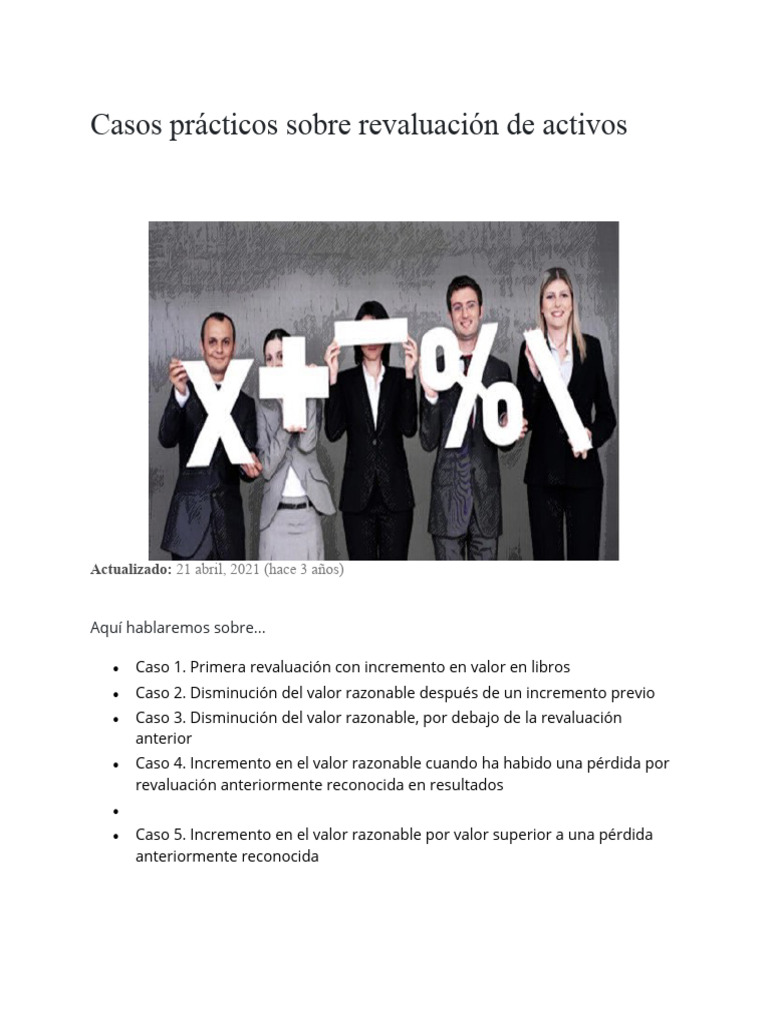 Revalorizacion de Propiedades de Inversion | PDF | Contabilidad | Business