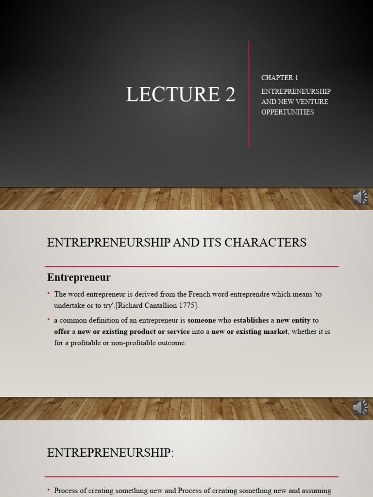 Lecture 2 | PDF | Entrepreneurship | Private Sector