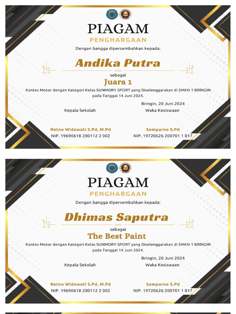 PIAGAM | PDF