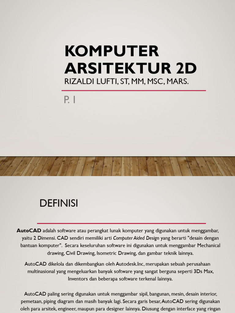 Komputer - Arsitektur - 2 - Dimensi - 01 | PDF