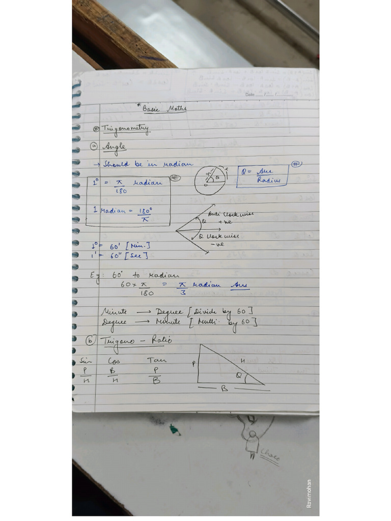 Physics Chapter 1 Notes @RAVIMOHAN | PDF