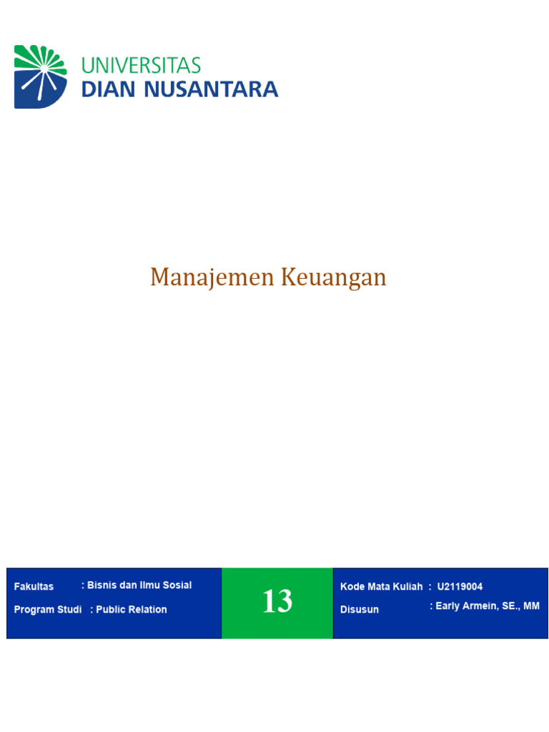 Modul Pertemuan Ketigabelas | PDF