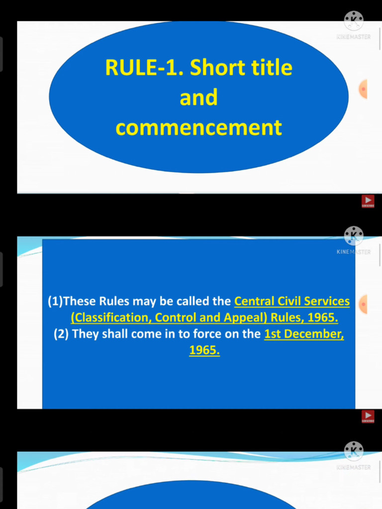 CCS Cca Rule Part-1 | PDF