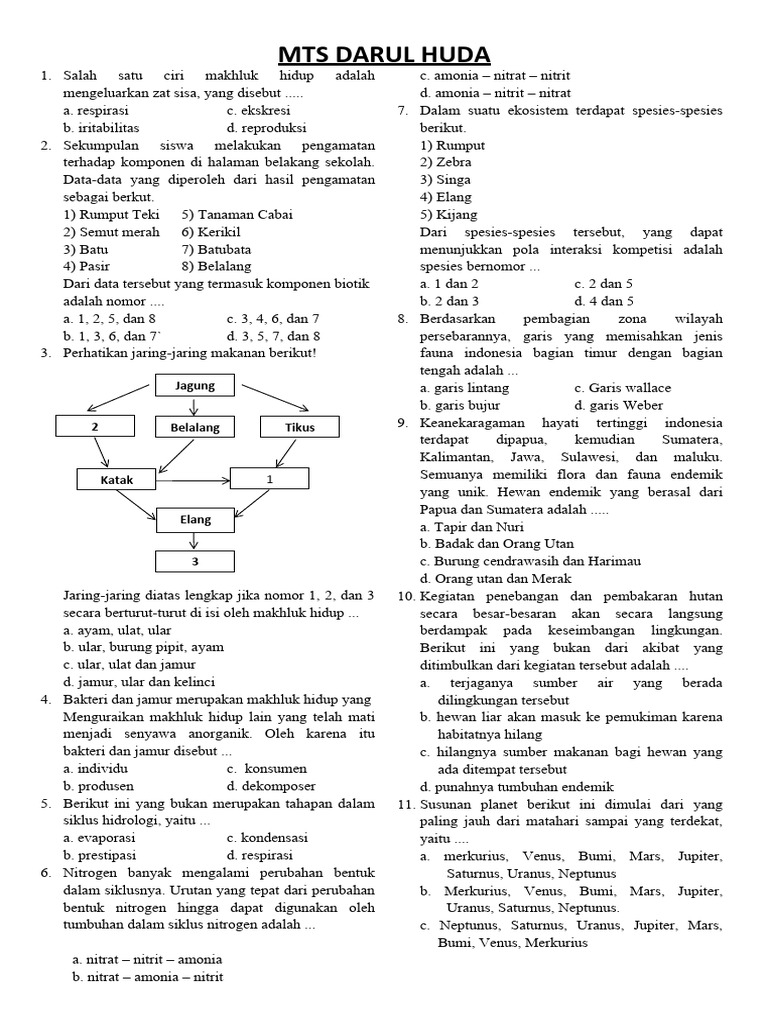 Interaksi Spesies dalam Ekosistem | PDF | Sains & Matematika
