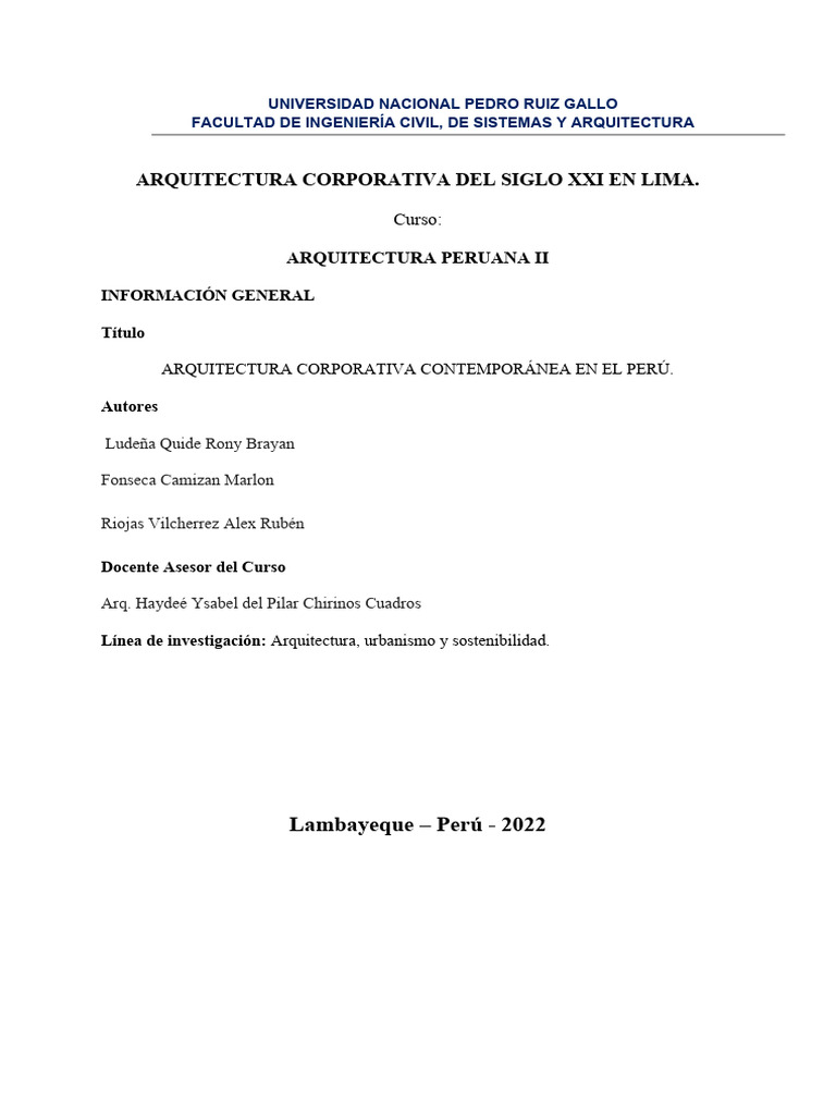 EDIFICIO REAL 2 | PDF | edificio | Lima