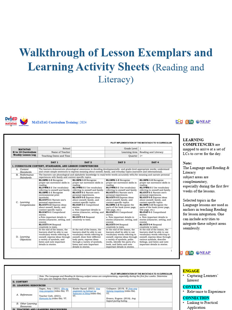 Lesson Exemplar and LAS | PDF | Learning | Curriculum