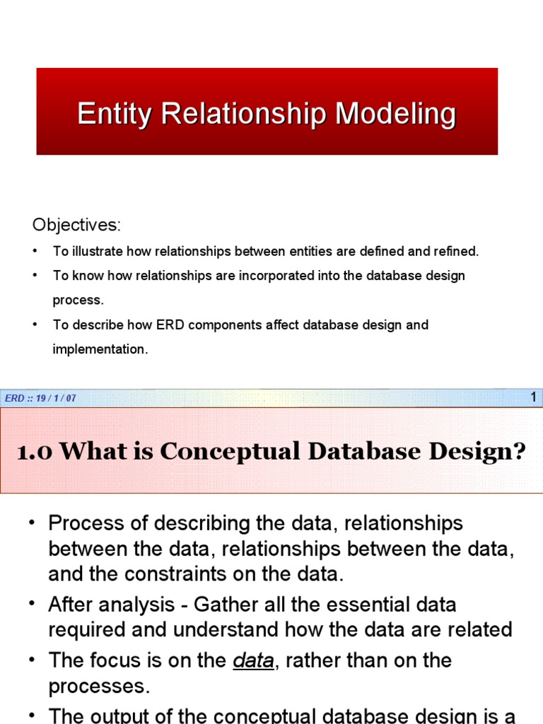 Entity Relationship Diagram | PDF | Conceptual Model | Data Model
