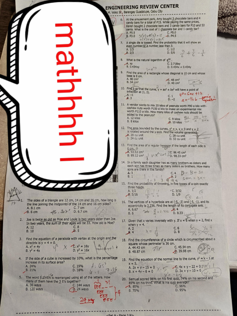 Math Finals 1 | PDF