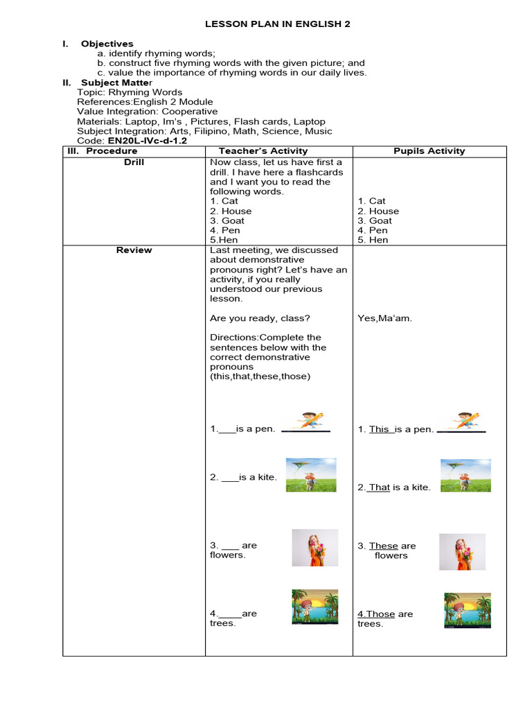 DLP English 2 | PDF | Learning