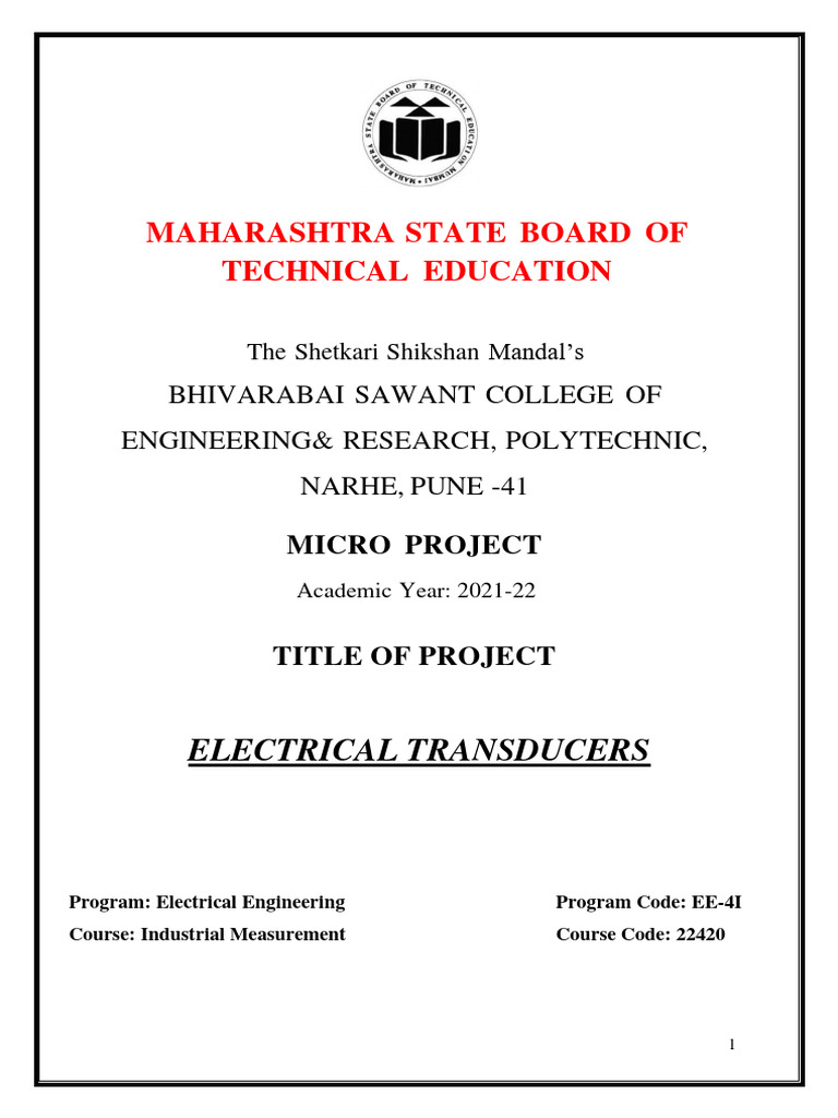 IME MICROPROJECT Corrected 2 | PDF | Electrical Resistance And Conductance | Transformer