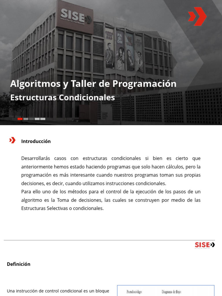 Presentación 3 - Estructuras Condicionales | PDF | Algoritmos ...