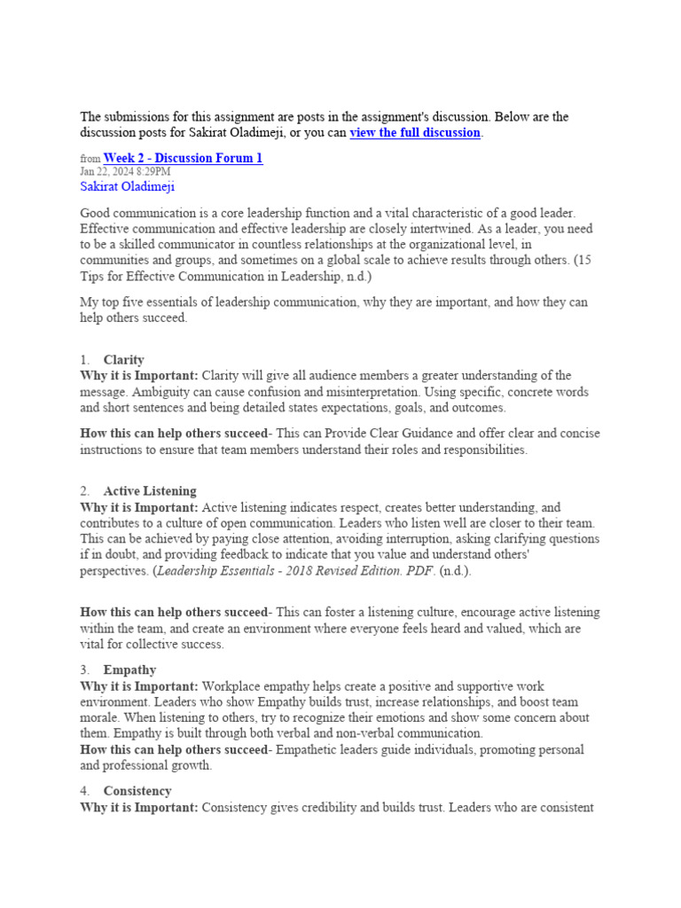 Essentials of Leadership Communication | PDF | Leadership | Empathy