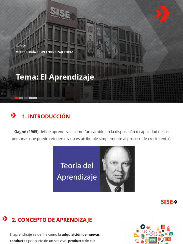 Clase N°2 El Aprendizaje | PDF | Aprendizaje | Imagen