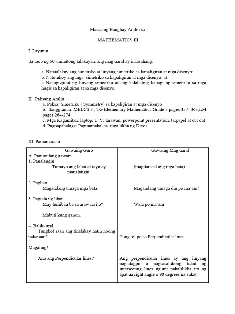 DLP in MATH SIMETRIKO | PDF